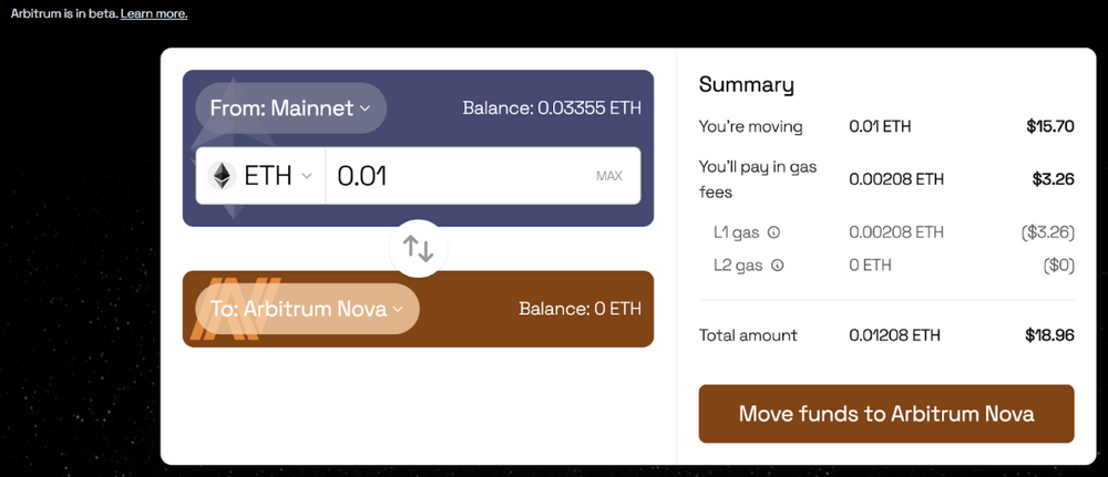 Accessing Arbitrum Nova Through NodeReal API service